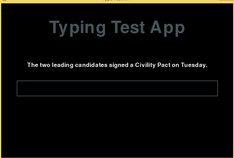 Typing Test App In Python Free Source Code Sourcecodester